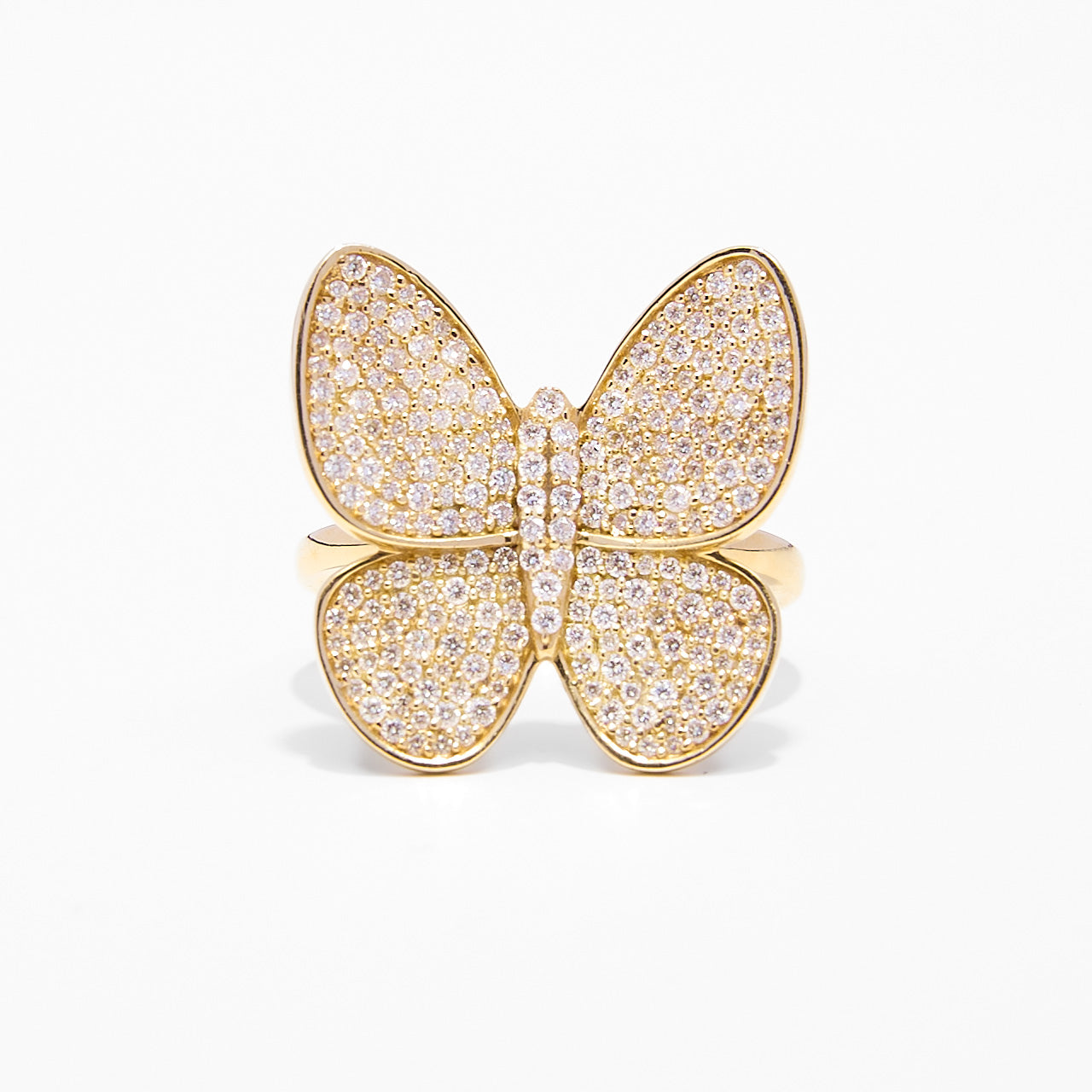 Angela - Diamond Butterfly Ring